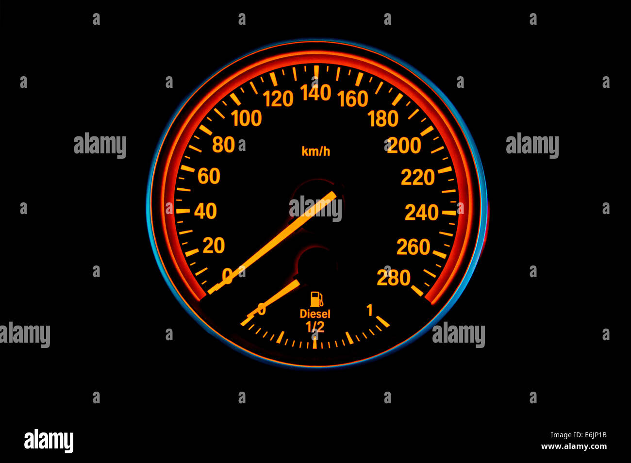 Car dashboard speedometer and tachometer hi-res stock photography and ...