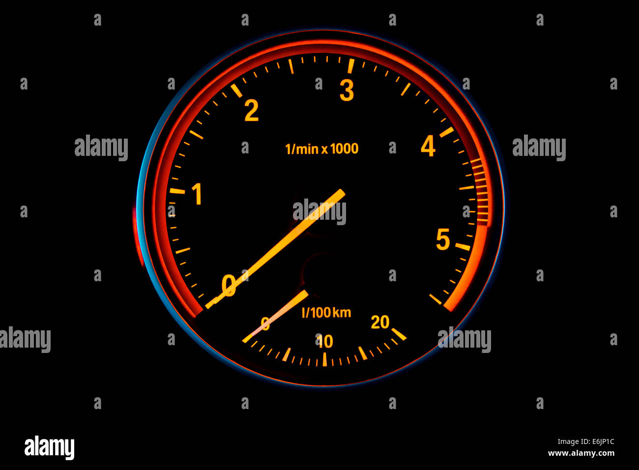 Diesel car tachometer Stock Photo - Alamy