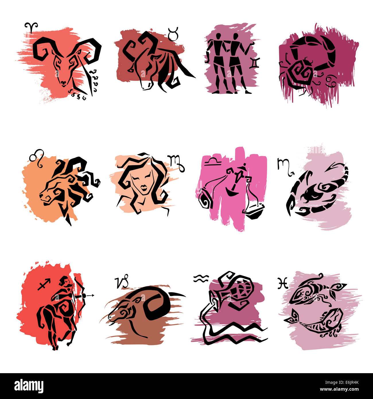 Astrological fire element zodiac Cut Out Stock Images & Pictures - Alamy