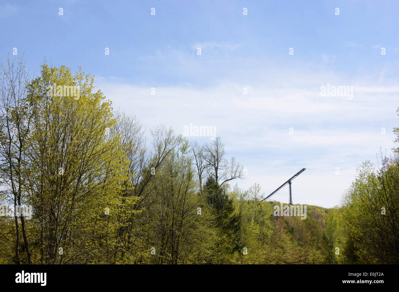Copper Peak Ski Jump in Ironwood, Michigan Stock Photo - Alamy