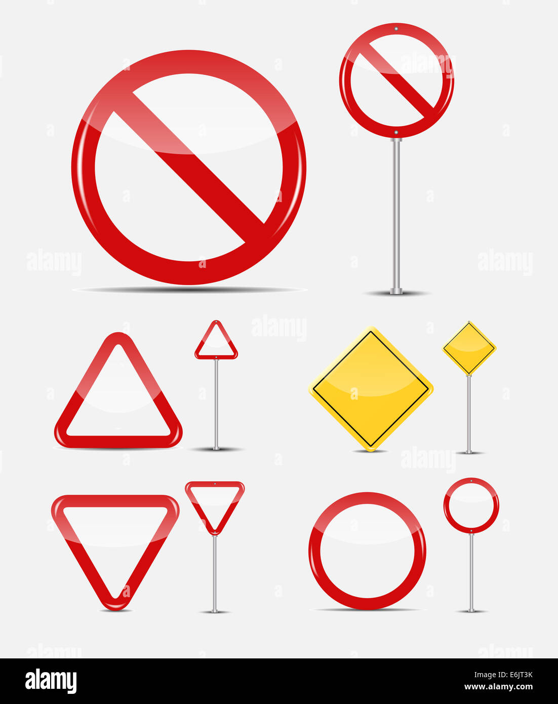 Vector yellow blank triangle hi-res stock photography and images - Alamy