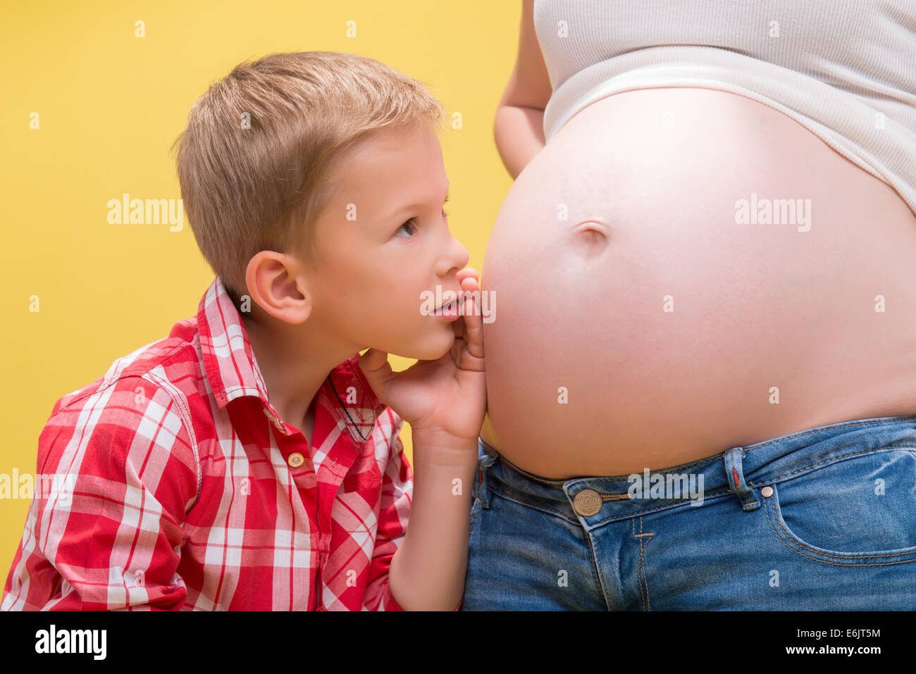 Pregnant woman expecting her baby Stock Photo - Alamy