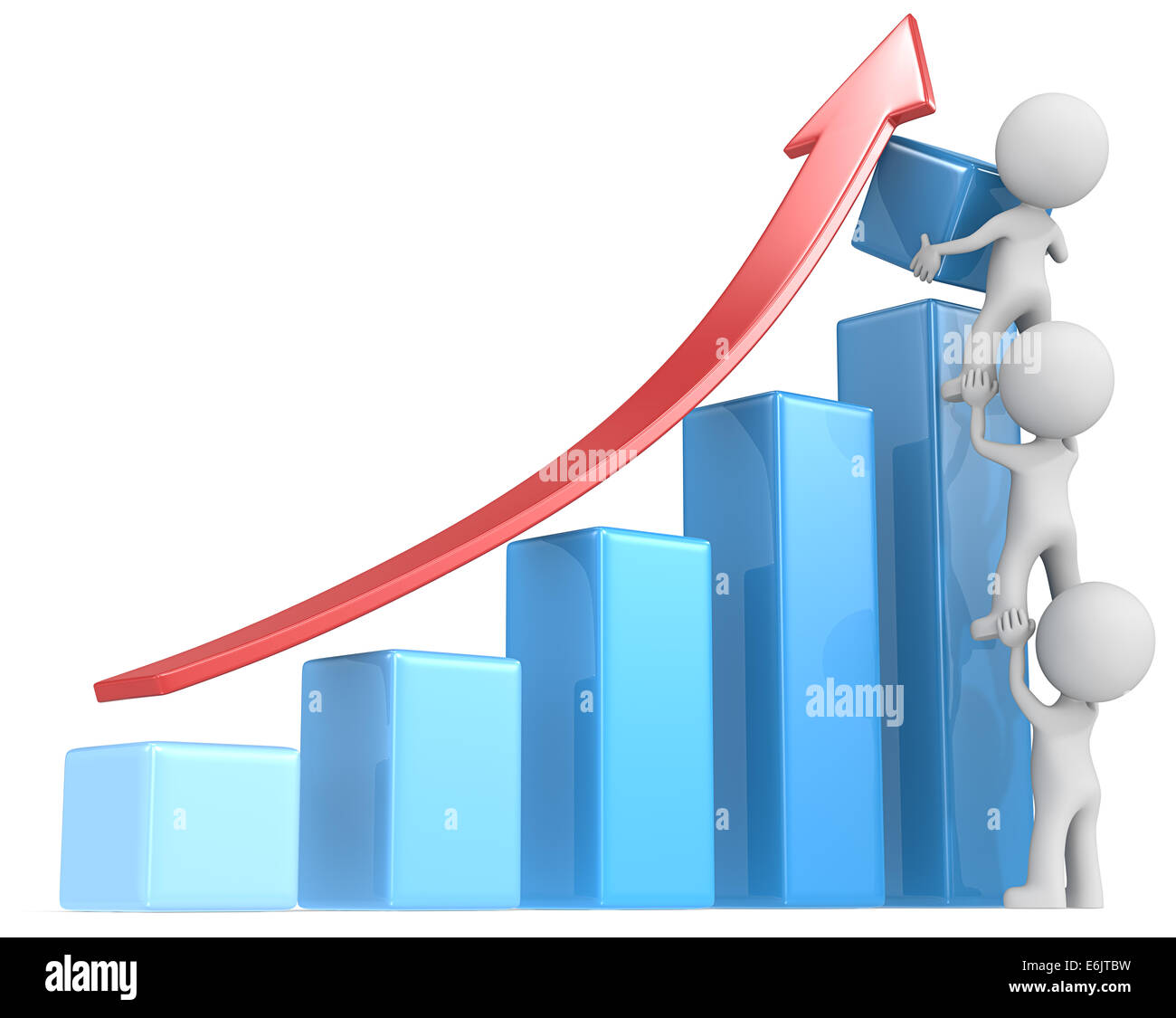 3d human arrow growth success business blue diagram hi-res stock ...
