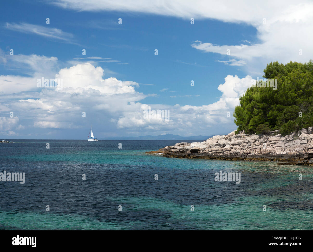 Mljet boat cove hi-res stock photography and images - Alamy