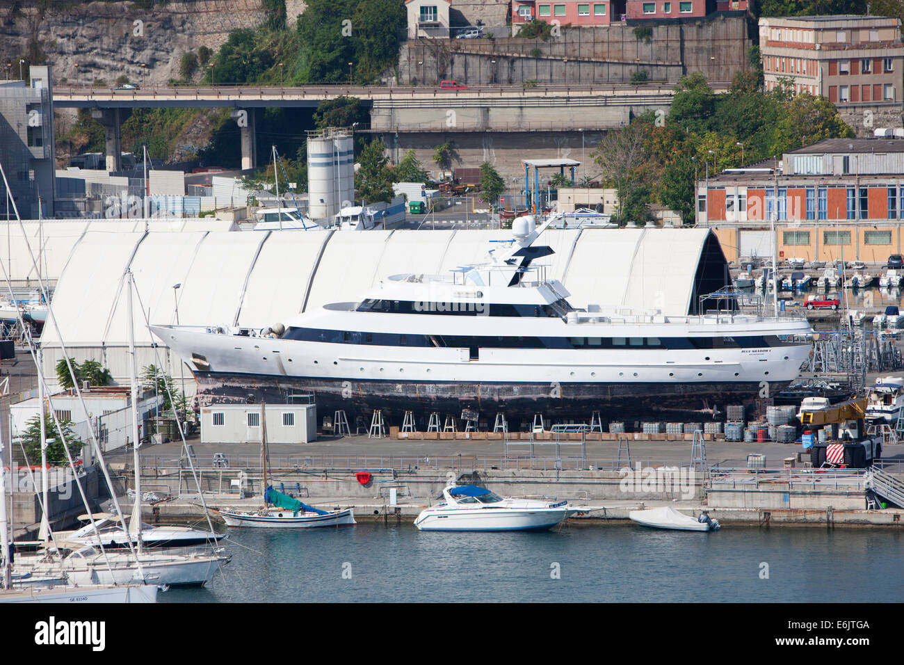 Port of Genoa in Italy Stock Photo - Alamy