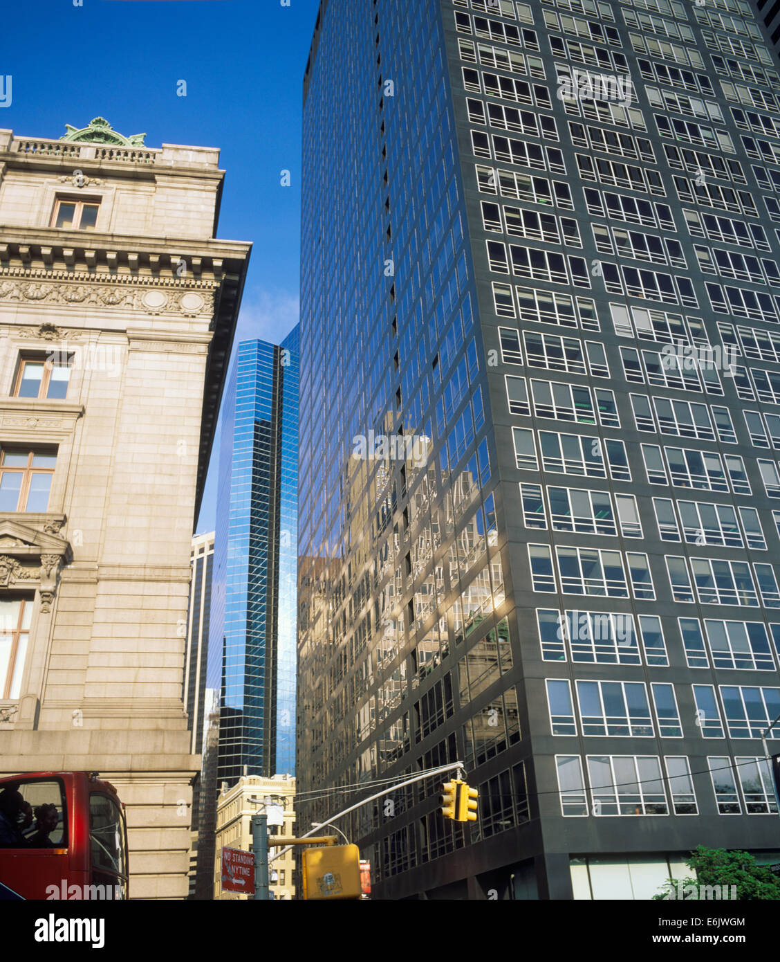 NYC architecture - old and new Stock Photo - Alamy