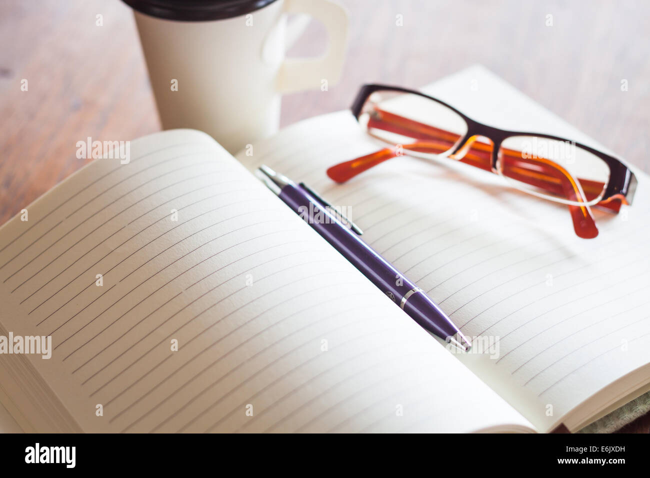 Prepare writing in coffee shop, stock photo Stock Photo - Alamy