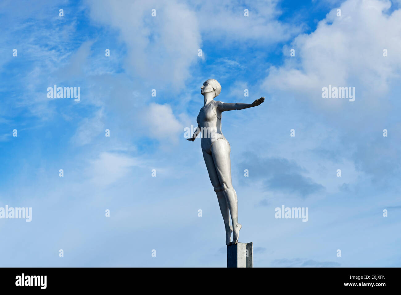 Sculpture - The Bathing Belle - by artist Craig Knowles, at the end of ...