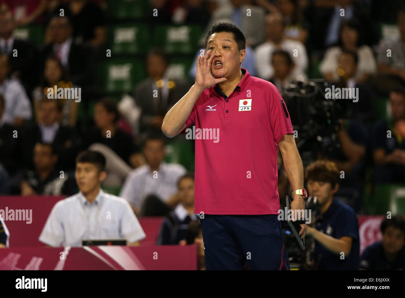 Ariake Coliseum, Tokyo, Japan. 24th Aug, 2014. Masayoshi Manabe (JPN ...