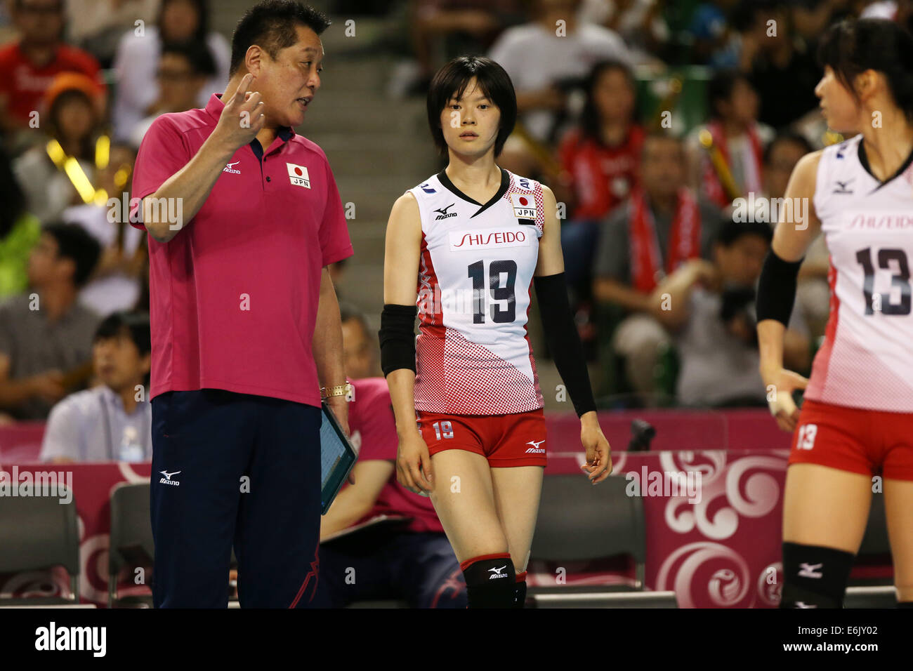 Ariake Coliseum, Tokyo, Japan. 24th Aug, 2014. (L to R) Masayoshi ...