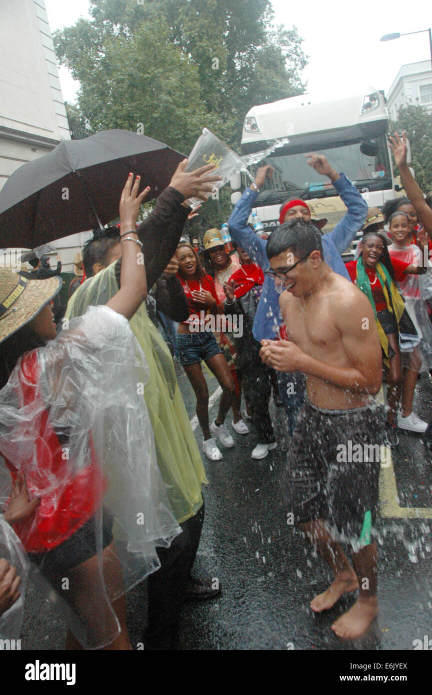 London, UK, 25 August 2014, Notting Hill Carnival 2014 parties in the ...
