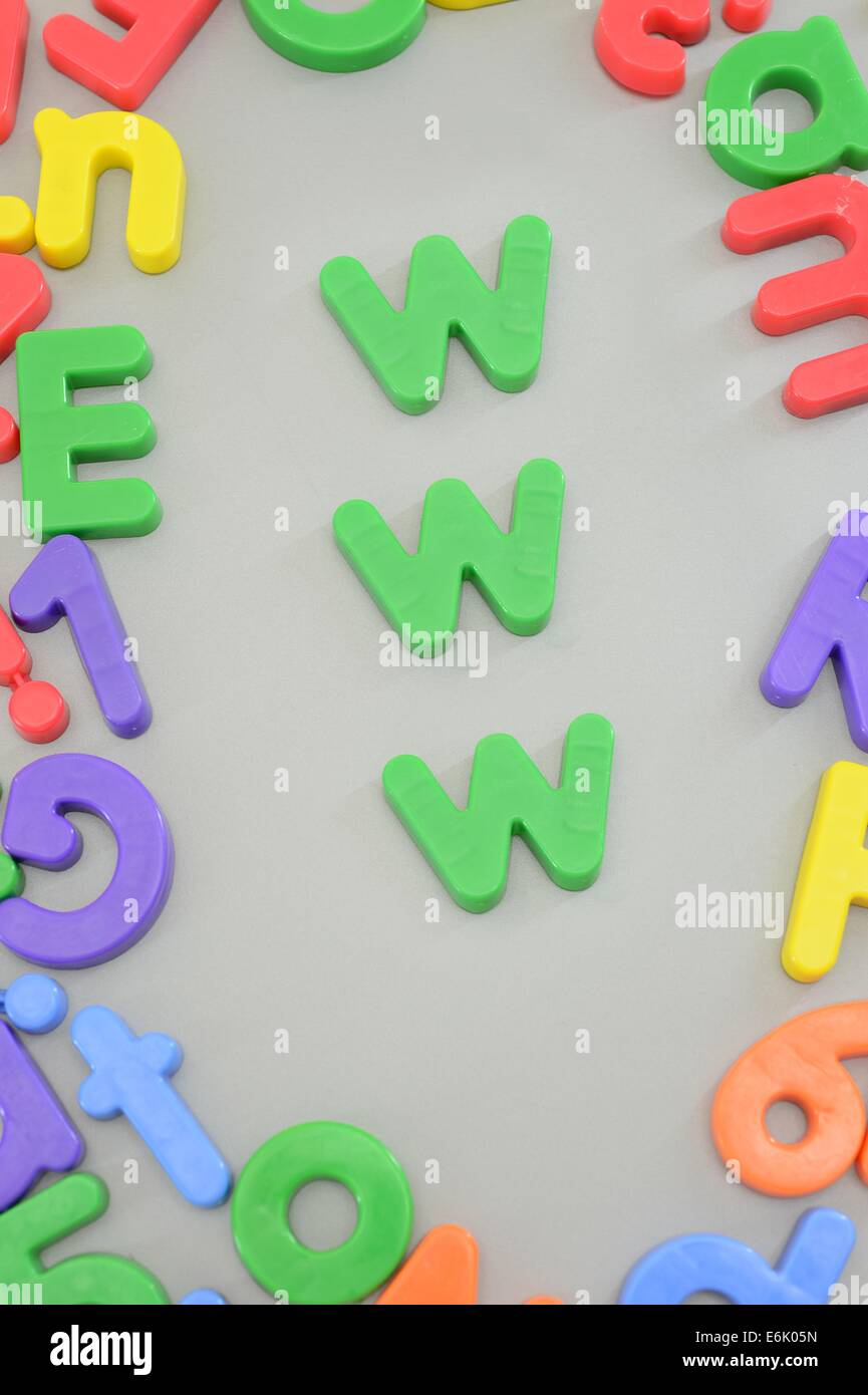 A close up shot of magnetic letters Stock Photo - Alamy