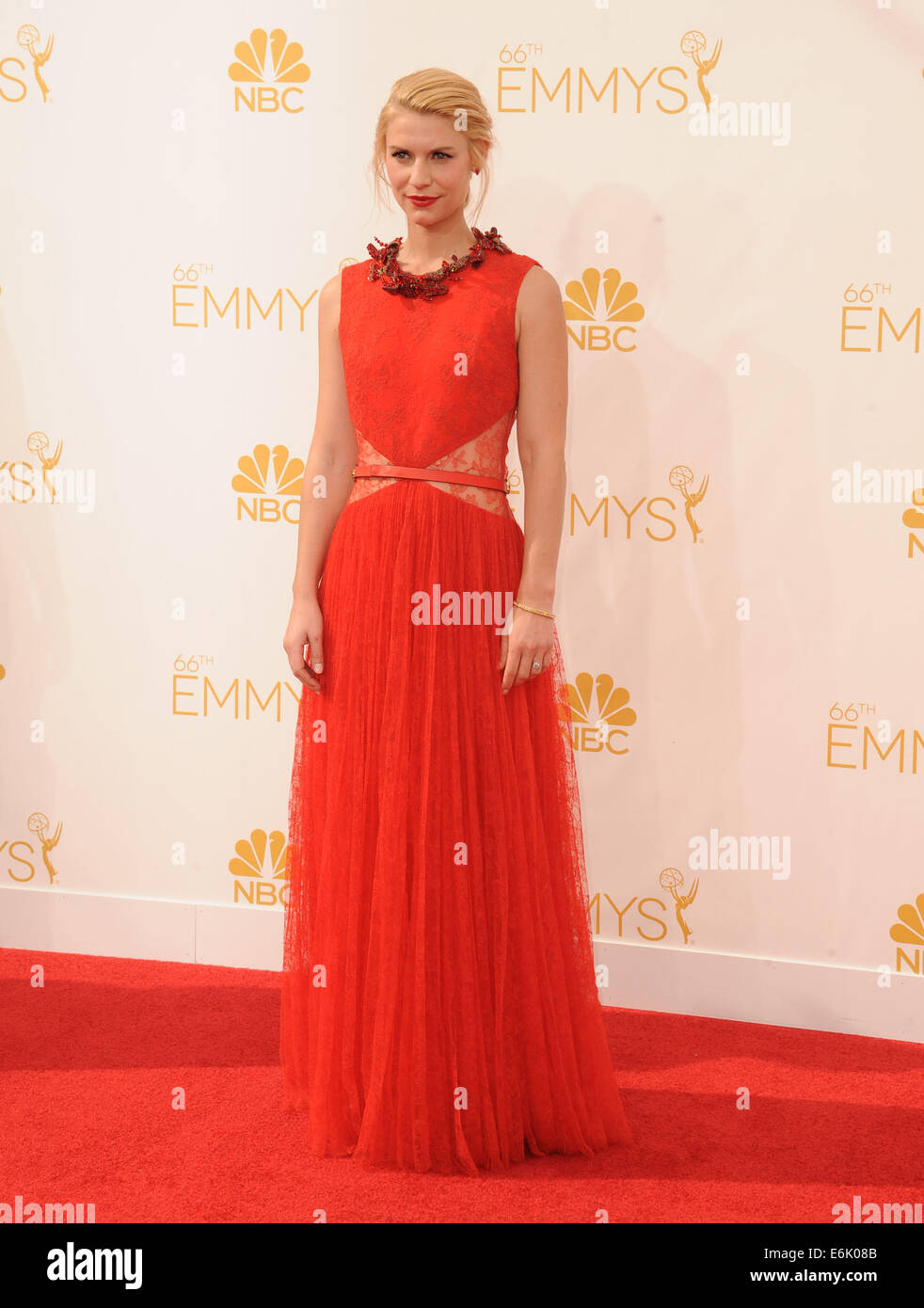 Los Angeles, California, USA. 25th Aug, 2014. Claire Danes, Hugh Dancy ...