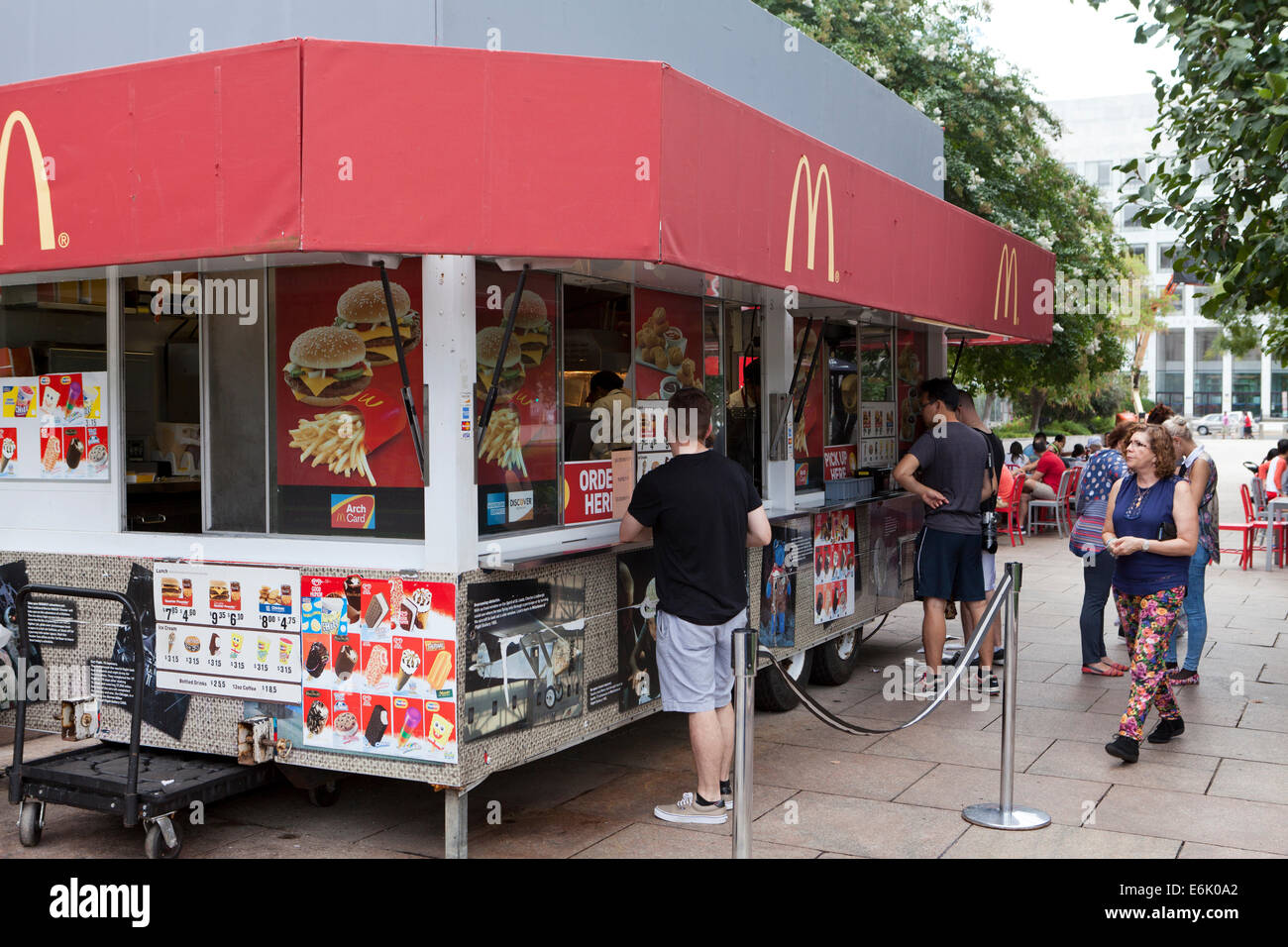 McDonald's street vending stand - Washington, DC USA Stock Photo - Alamy
