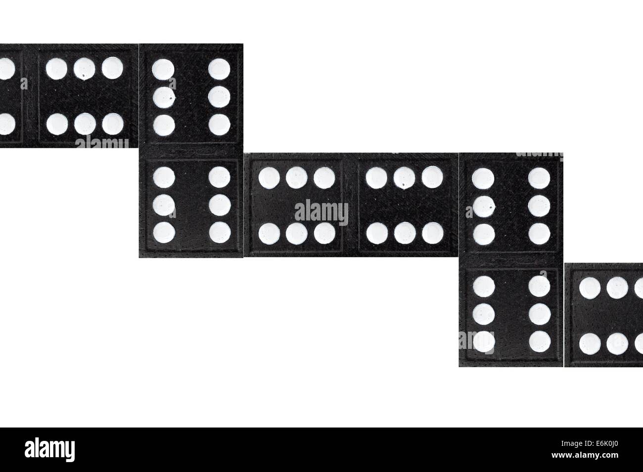 A close up shot of black and white dominos Stock Photo - Alamy