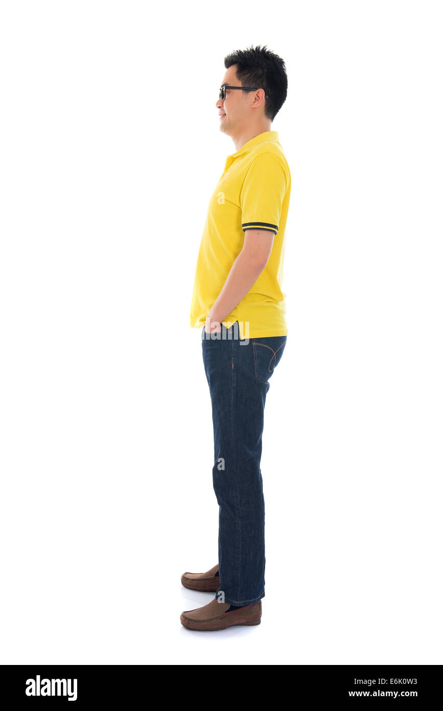 Side profile asian man hi-res stock photography and images - Alamy