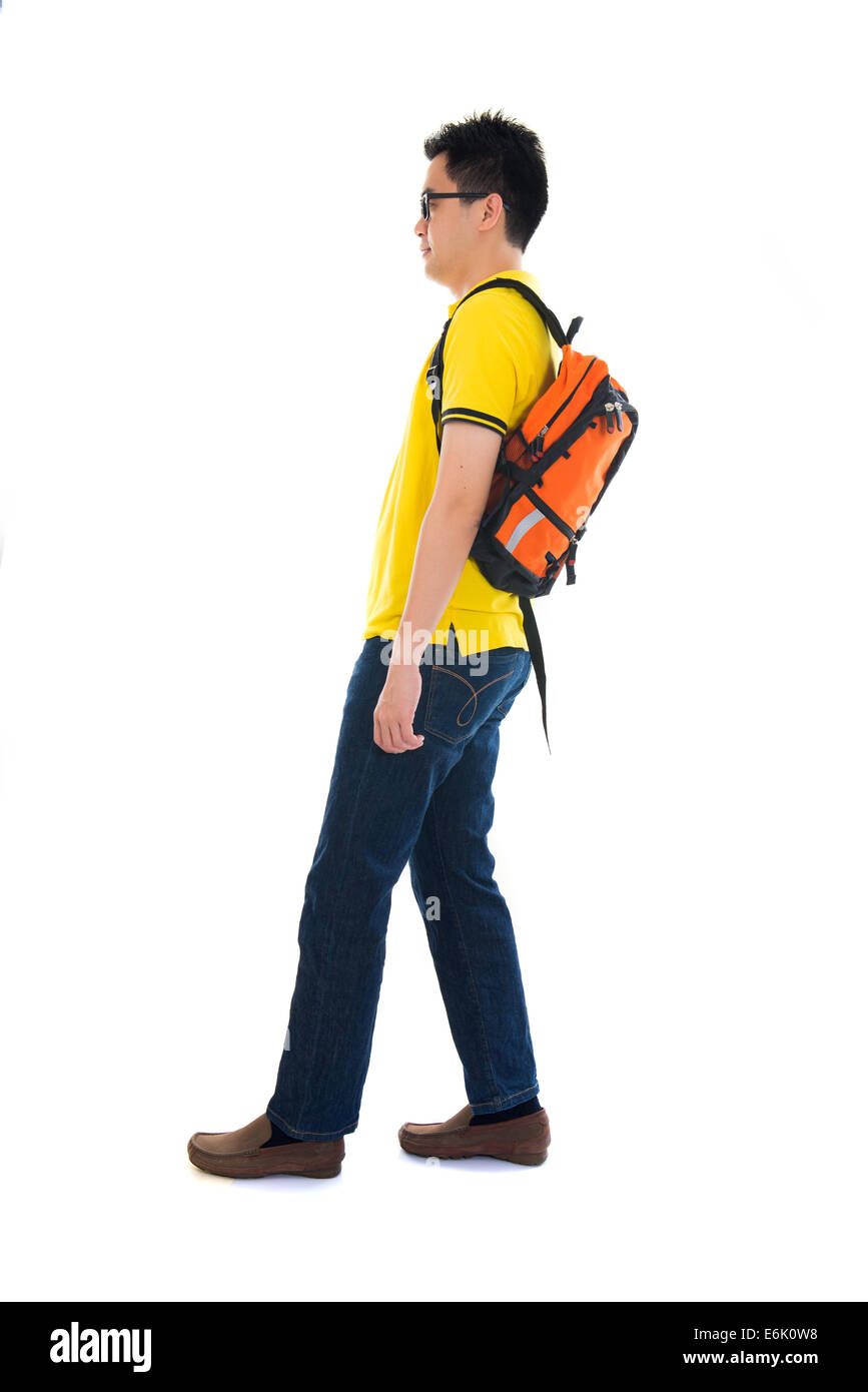 Man walking side view Cut Out Stock Images & Pictures - Alamy