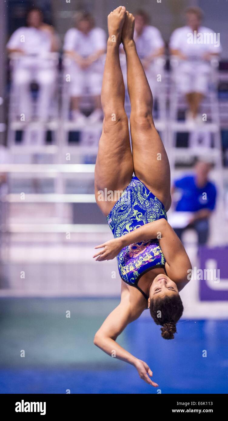 Berlin, Germany. 24th Aug, 2014. Diving 3 m Springboard Women ...