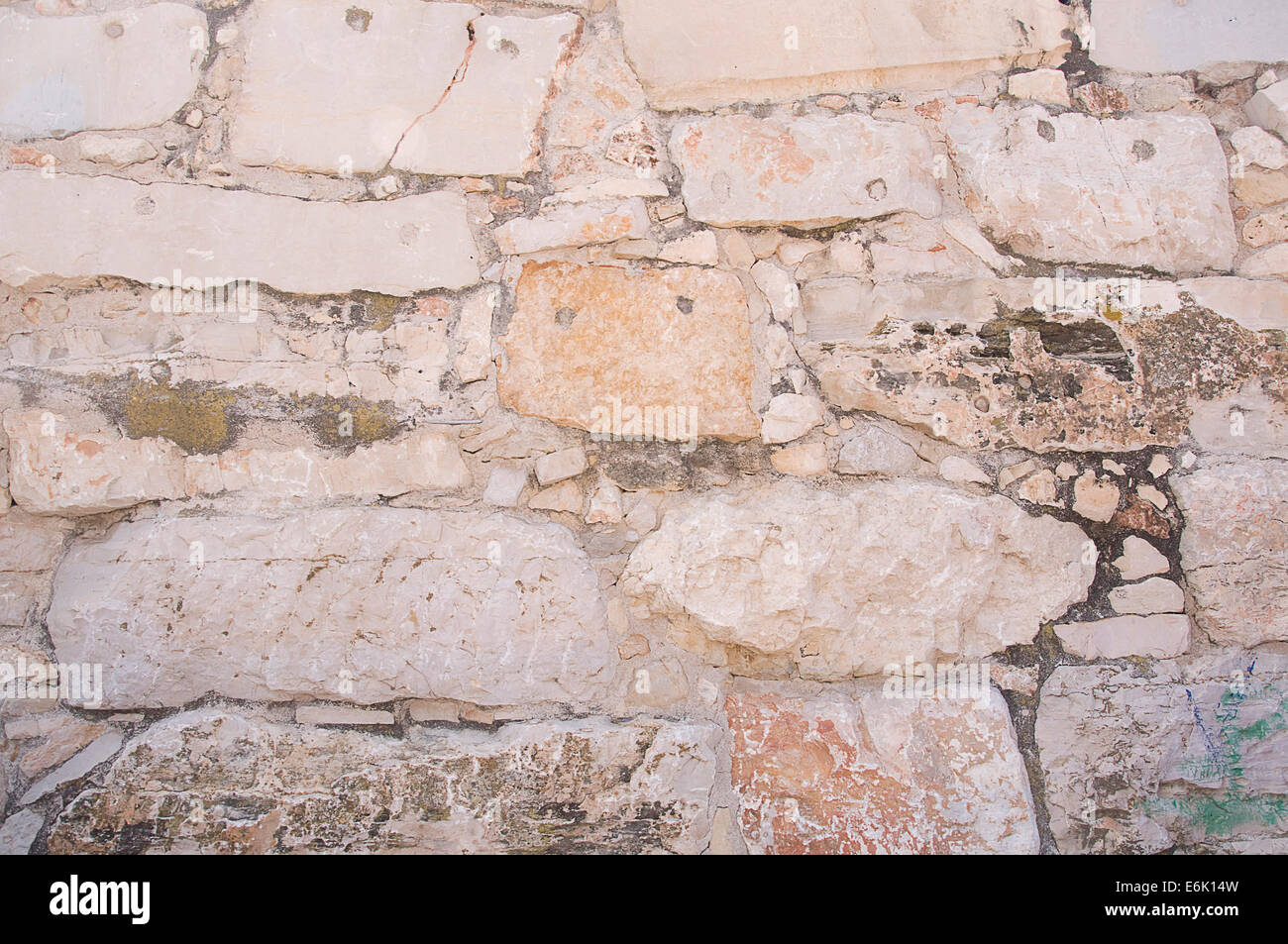 Wall made of stone in a breakwater Stock Photo - Alamy