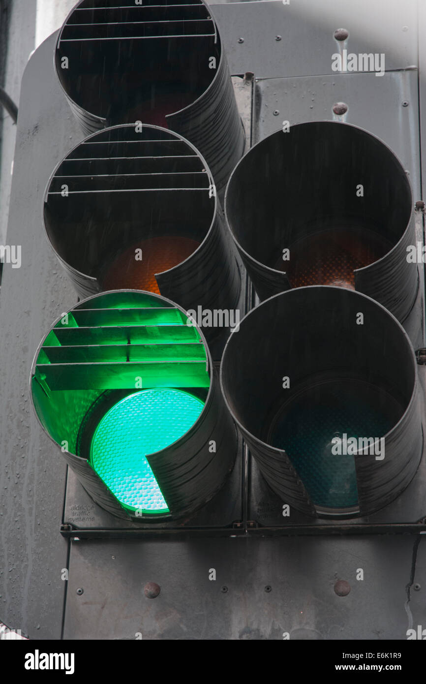 Green Traffic Light Stock Photo - Alamy
