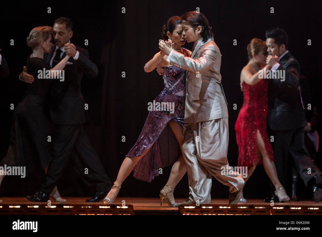 Buenos Aires, Argentina. 25th Aug, 2014. Lily Cheng (L Front) and ...