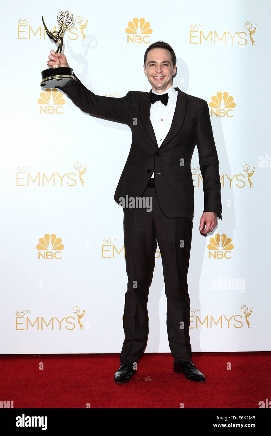 Los Angeles, California, USA. 25th Aug, 2014. Jim Parsons poses in the ...