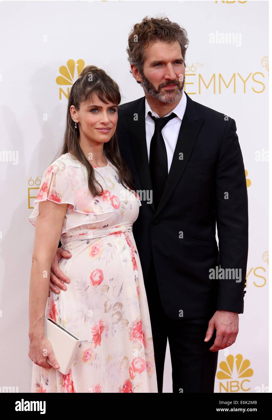 Los Angeles, CA, USA. 25th Aug, 2014. Amanda Peet, David Benioff at ...