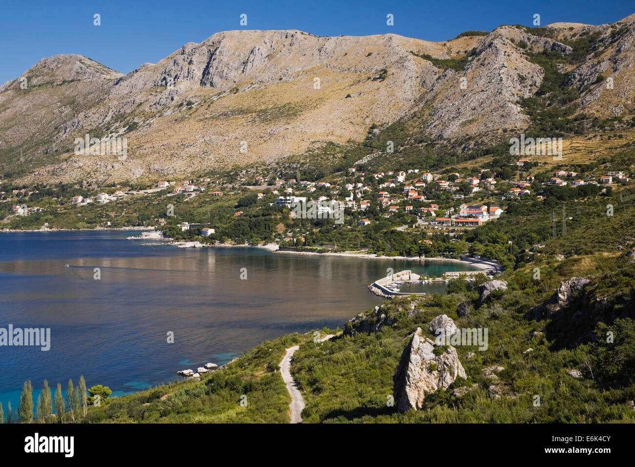 Townscape of Plat, Adriatic Coast, Dalmatia, Croatia Stock Photo - Alamy