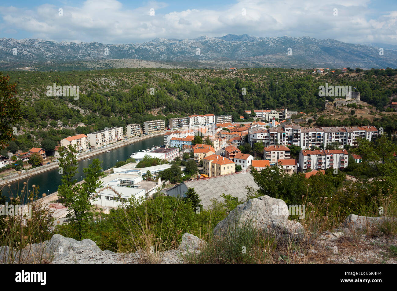 Townscape Obrovac, Dalmatia, Croatia Stock Photo - Alamy