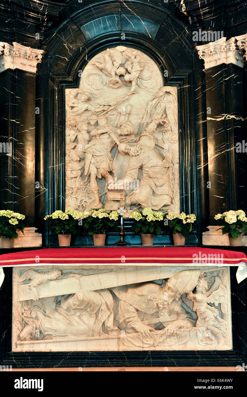 Altar on the grave of St. Boniface, relief images by Johann Neudecker ...