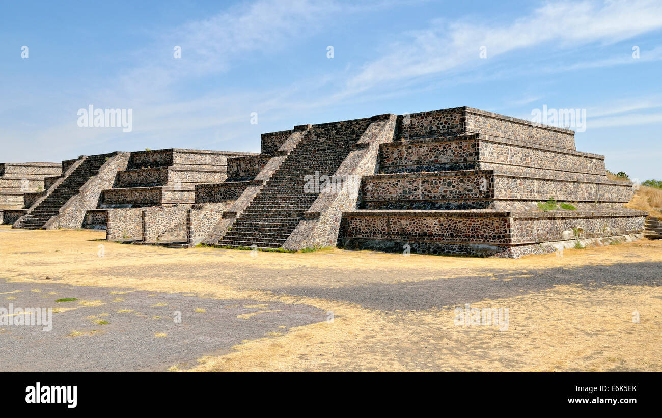 Step pyramids on the Plaza de la Luna, UNESCO World Heritage Site ...