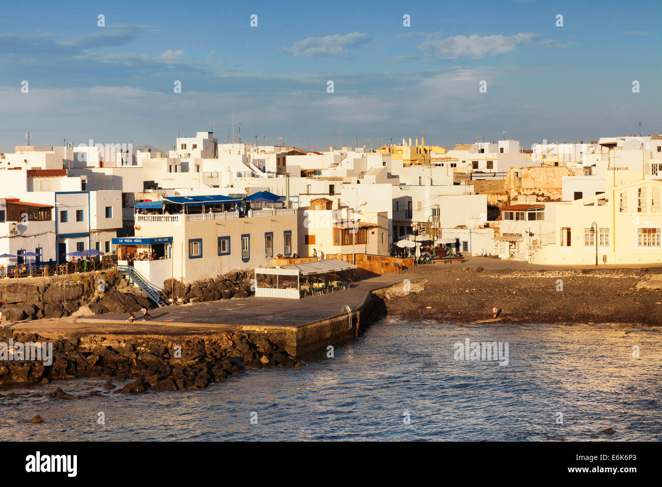 Old harbour, El Cotillo, Fuerteventura, Canary Islands, Spain Stock ...