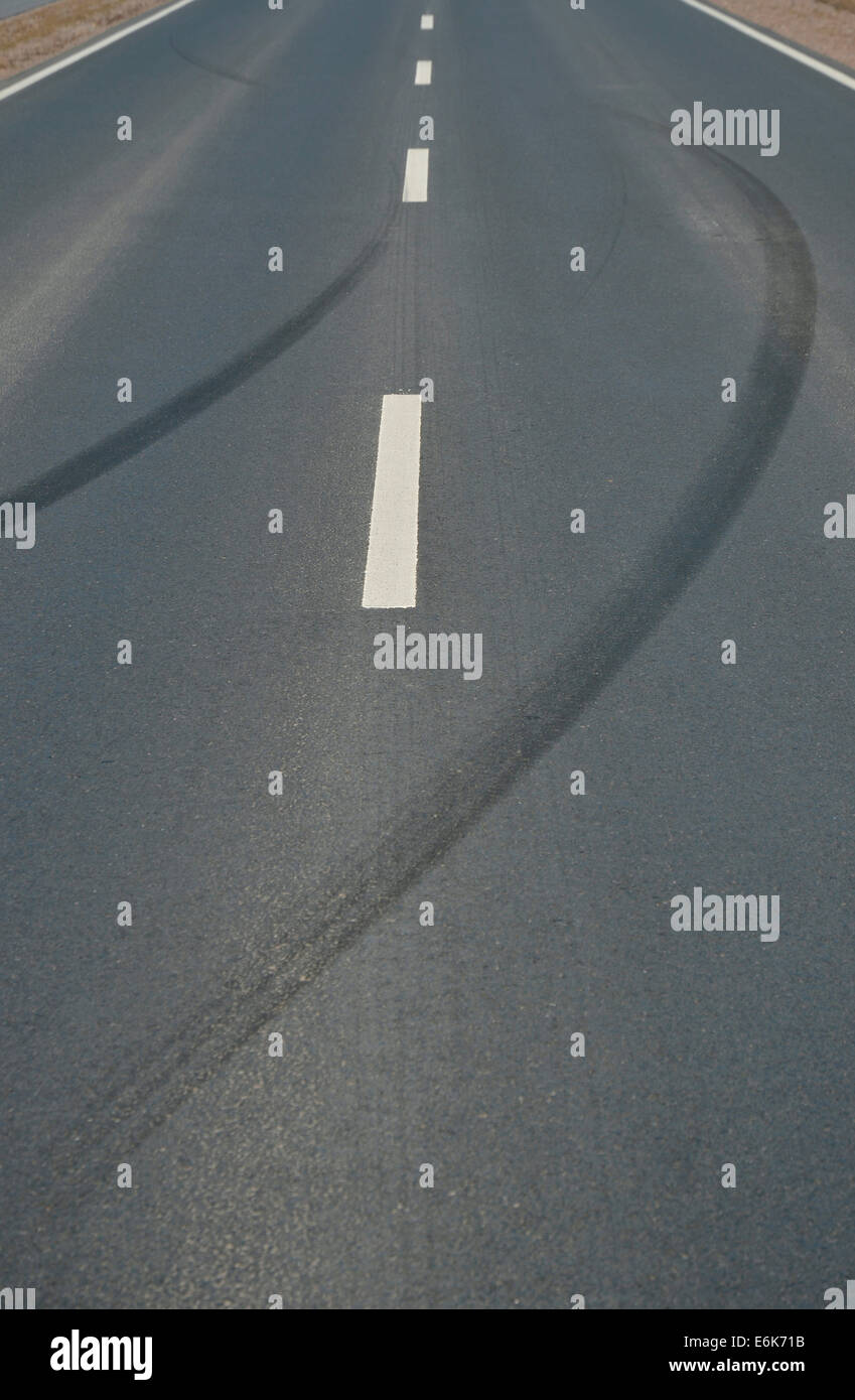 Skid Marks High Resolution Stock Photography and Images - Alamy
