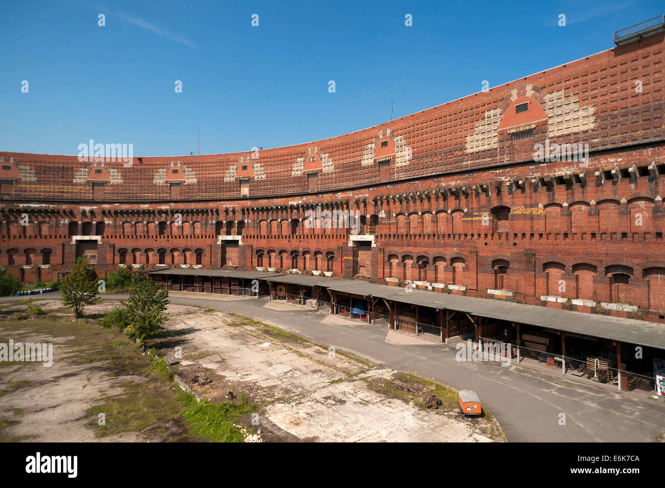 Courtyard of the unfinished Congress Hall of the Nazi Party from 1939 ...