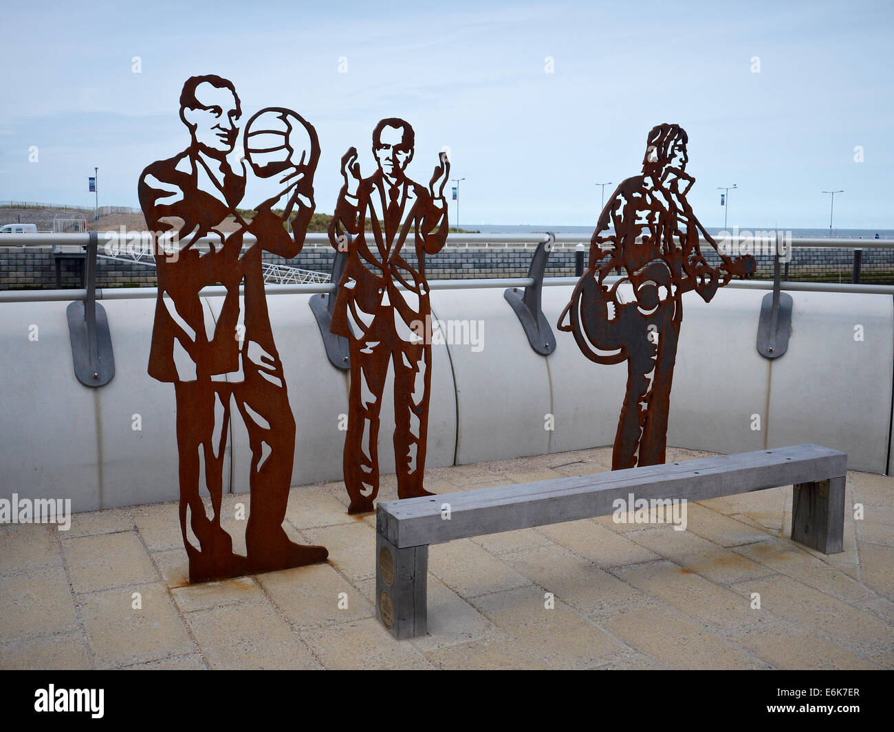 The three steel sculpture Don Spendlove Sir John Houghton and Mike ...