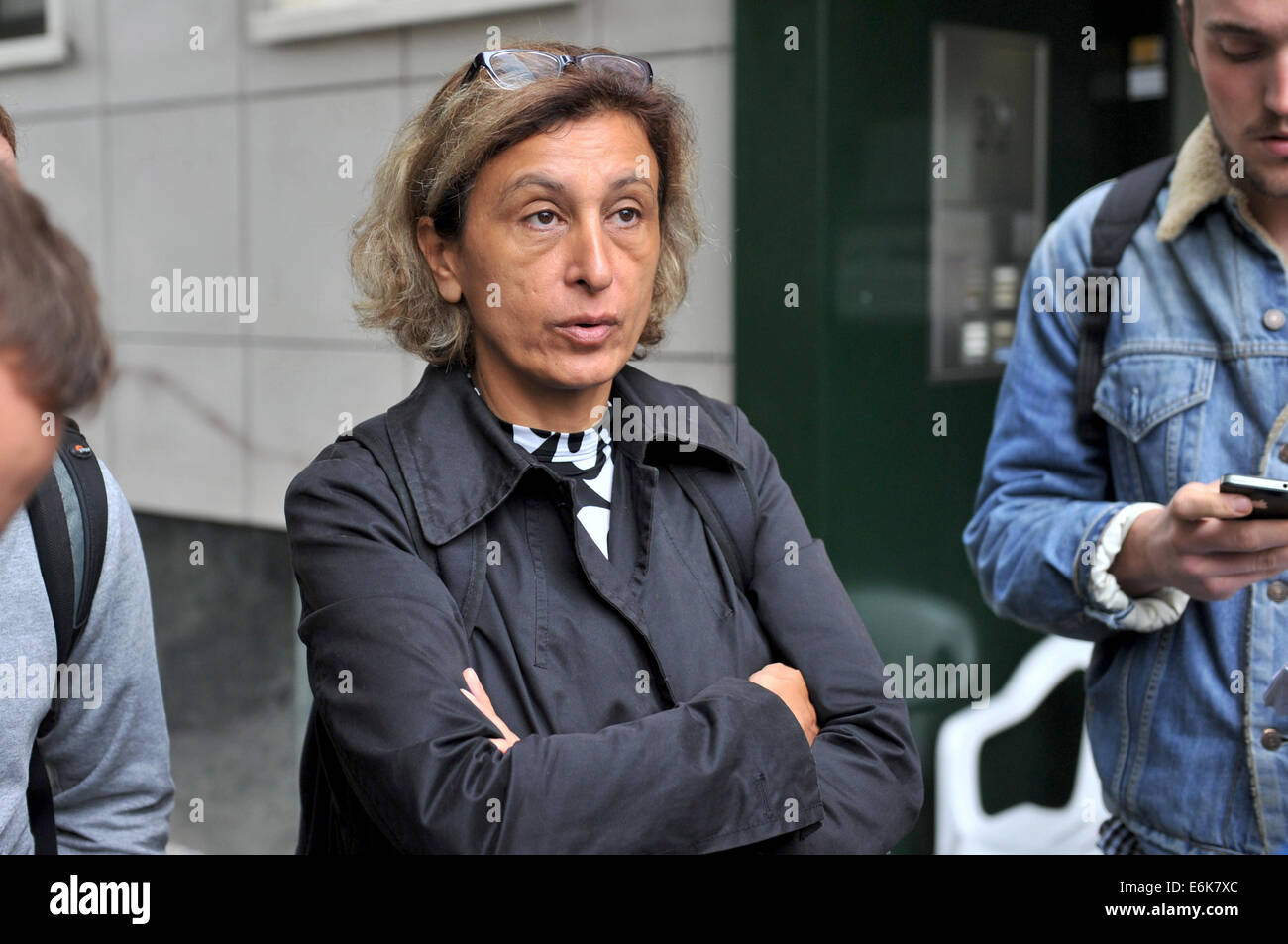 Berlin, Germany. 26th Aug, 2014. The Green party delegate Canan Bayram ...