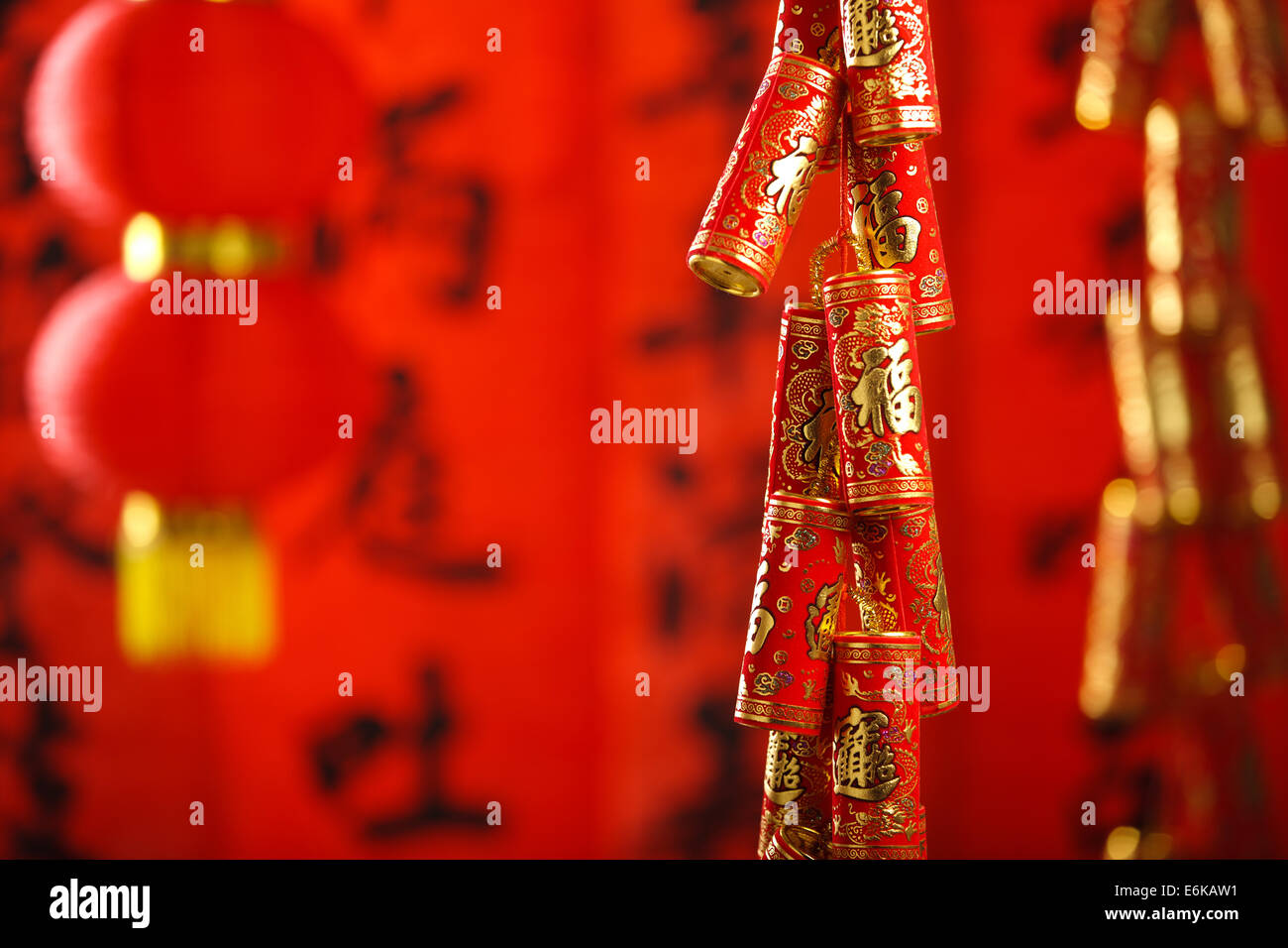 Chinese new year couplets firecrackers hi-res stock photography and ...