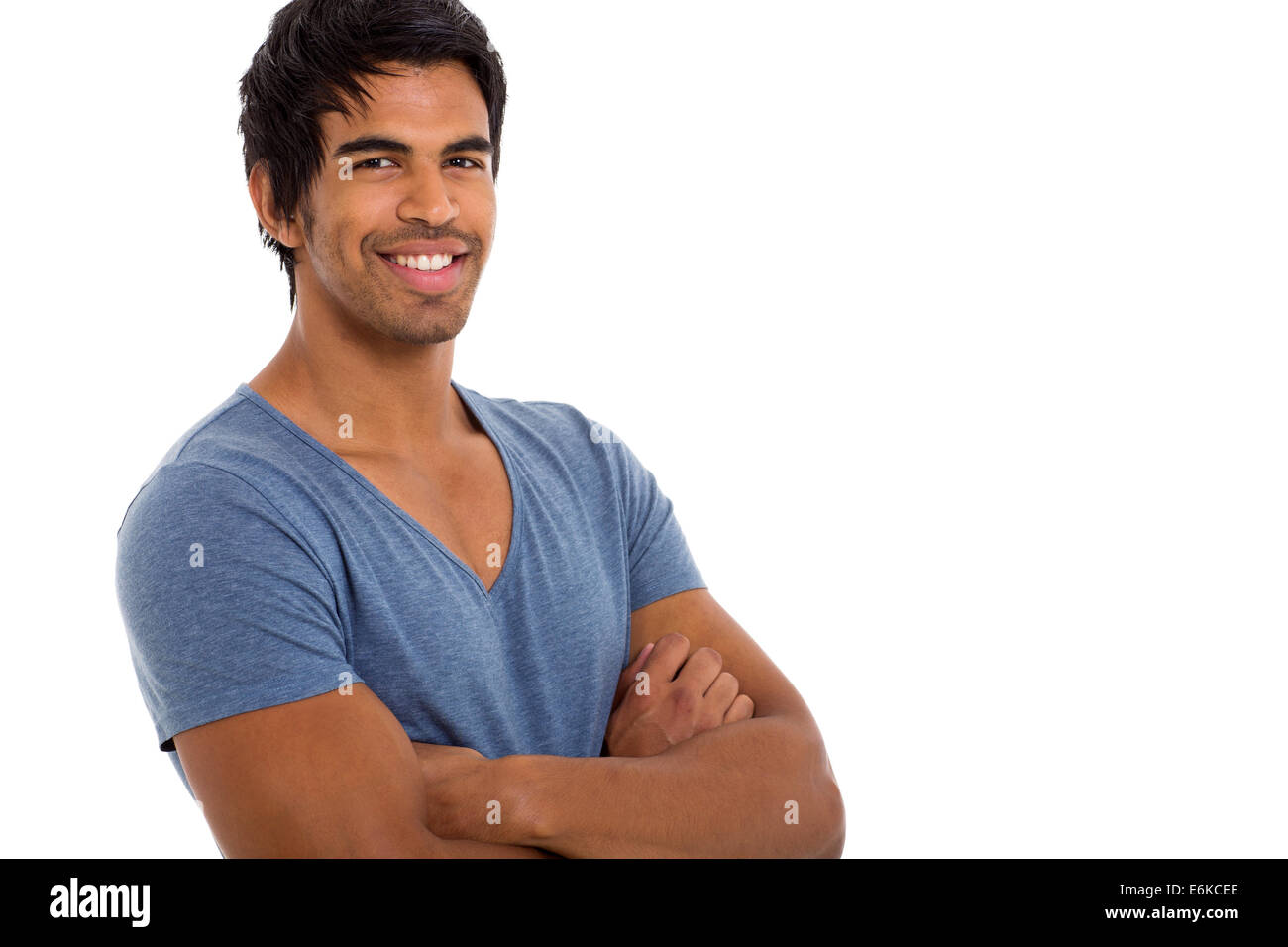 Indian man arms crossed happiness hi-res stock photography and images ...