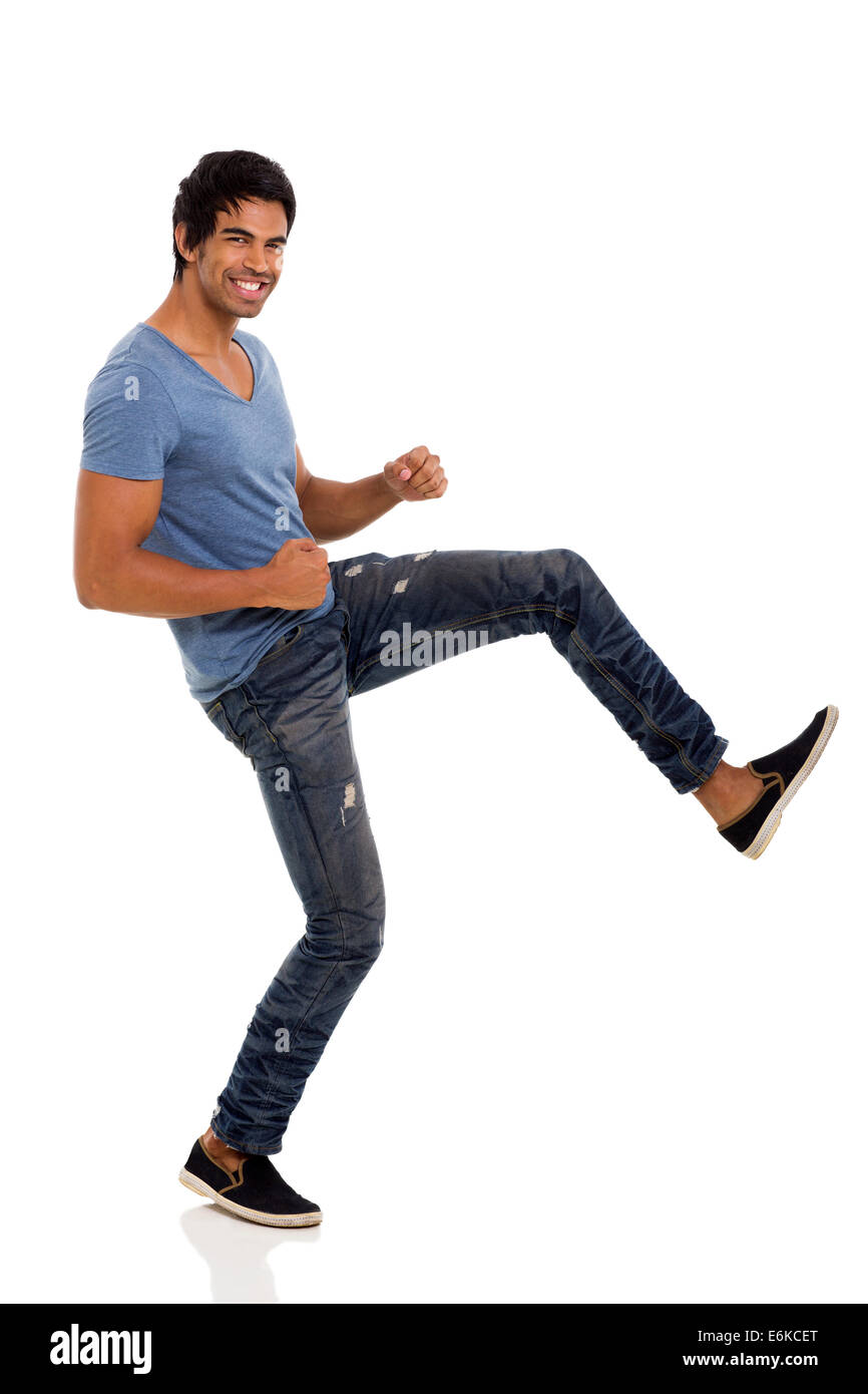 Indian male model standing with one leg hi-res stock photography and ...