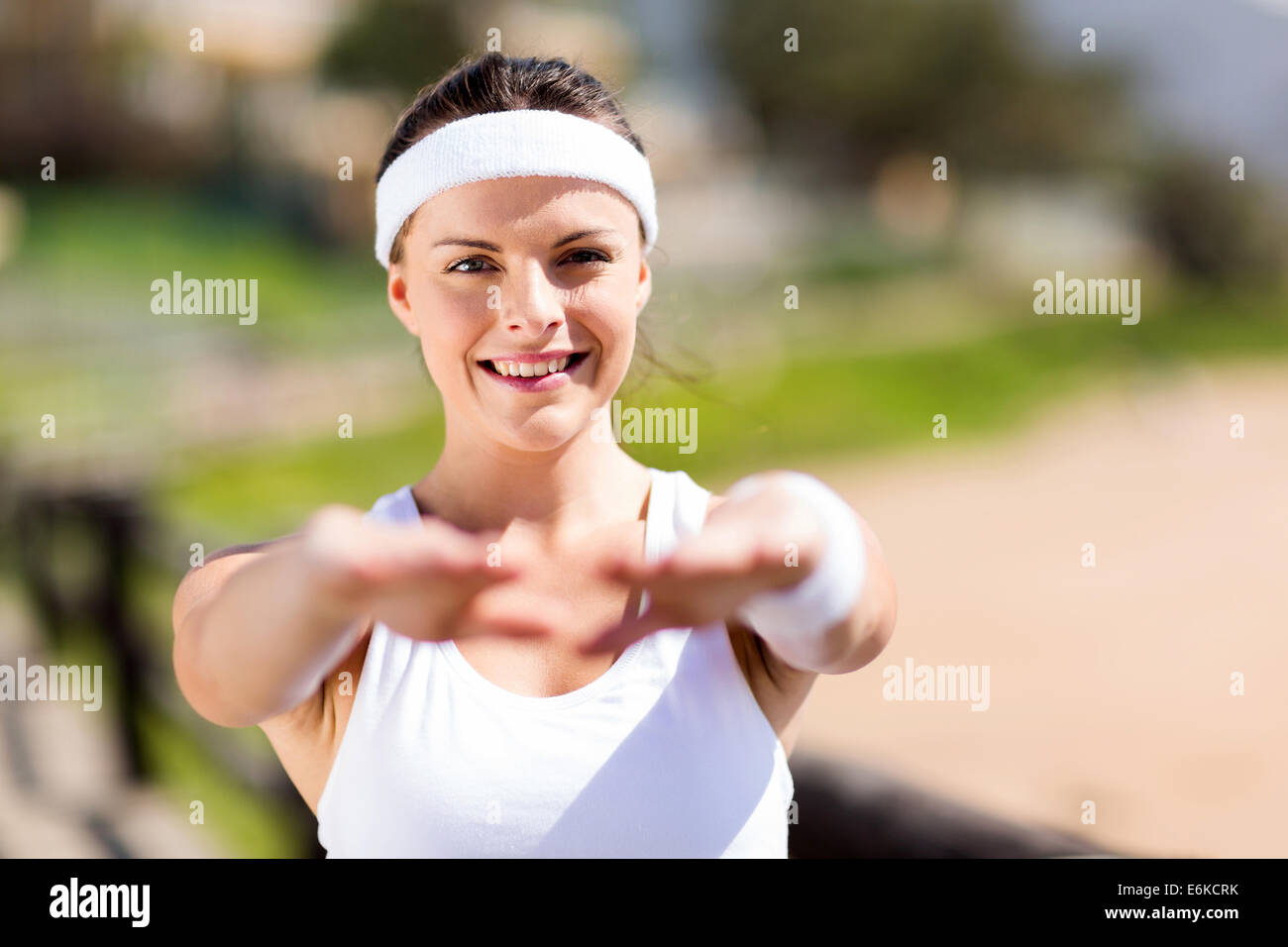 Woman morning exercise hi-res stock photography and images - Alamy