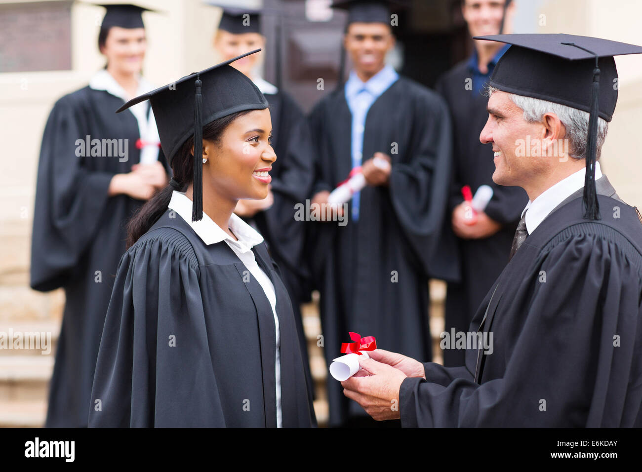 Receiving diploma hi-res stock photography and images - Alamy