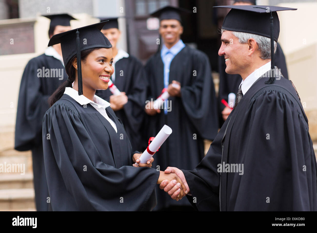 Graduation ceremony handshake hi-res stock photography and images - Alamy