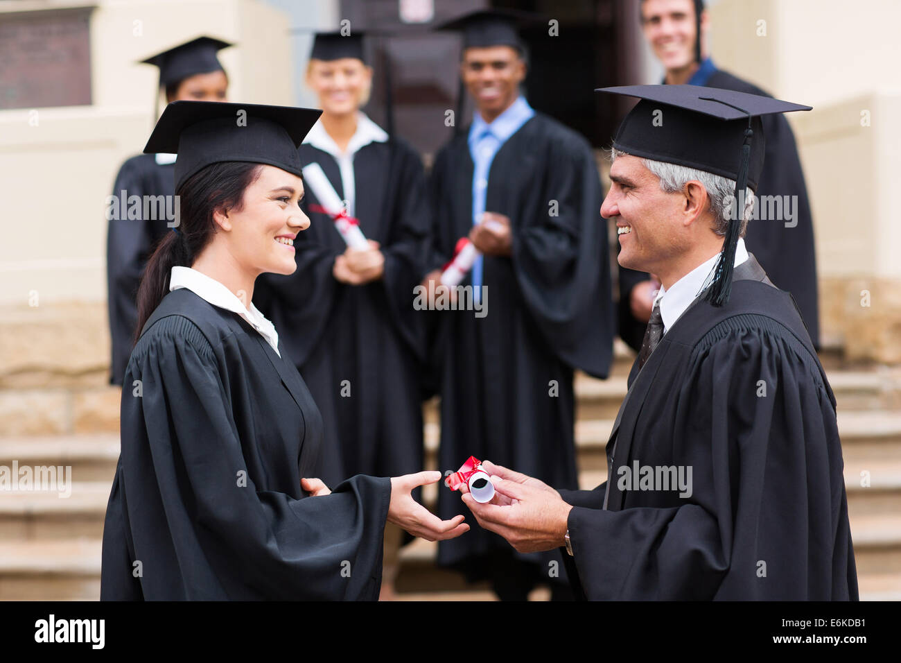 Receiving diploma hi-res stock photography and images - Alamy