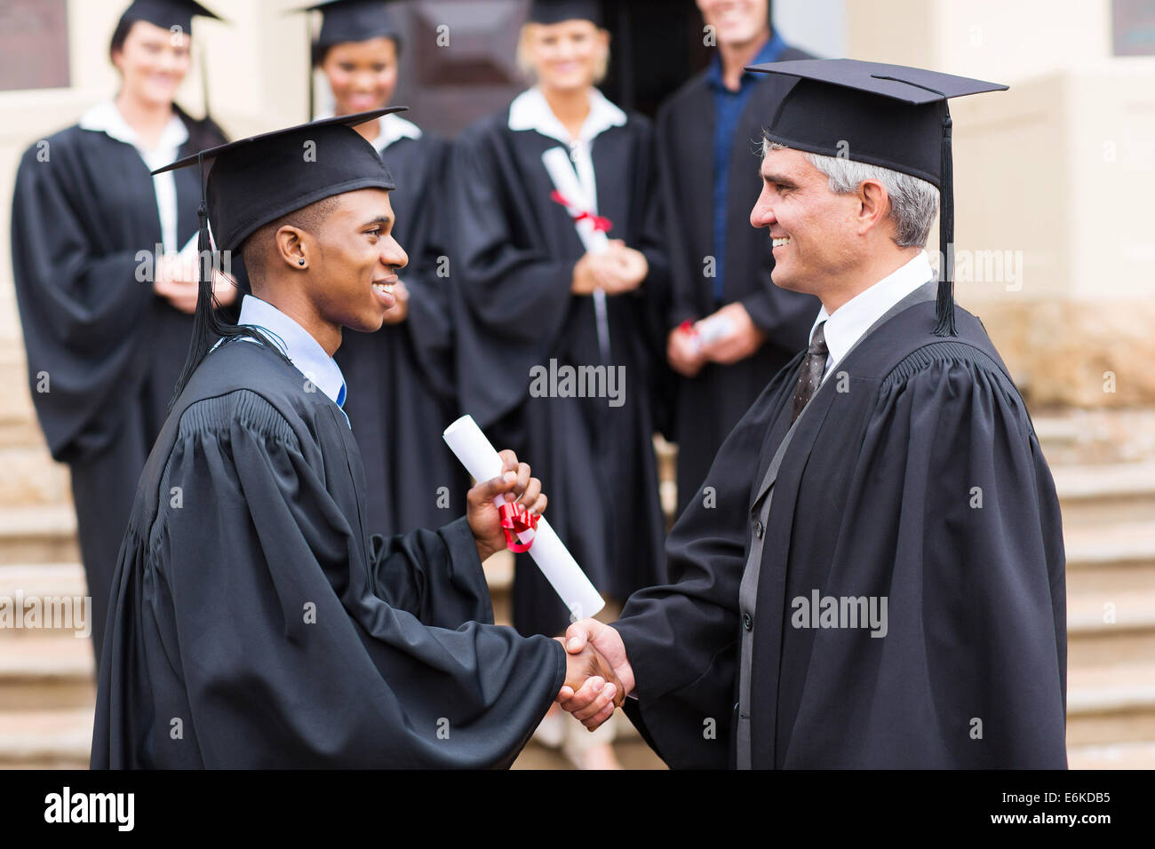 Receiving diploma hi-res stock photography and images - Alamy