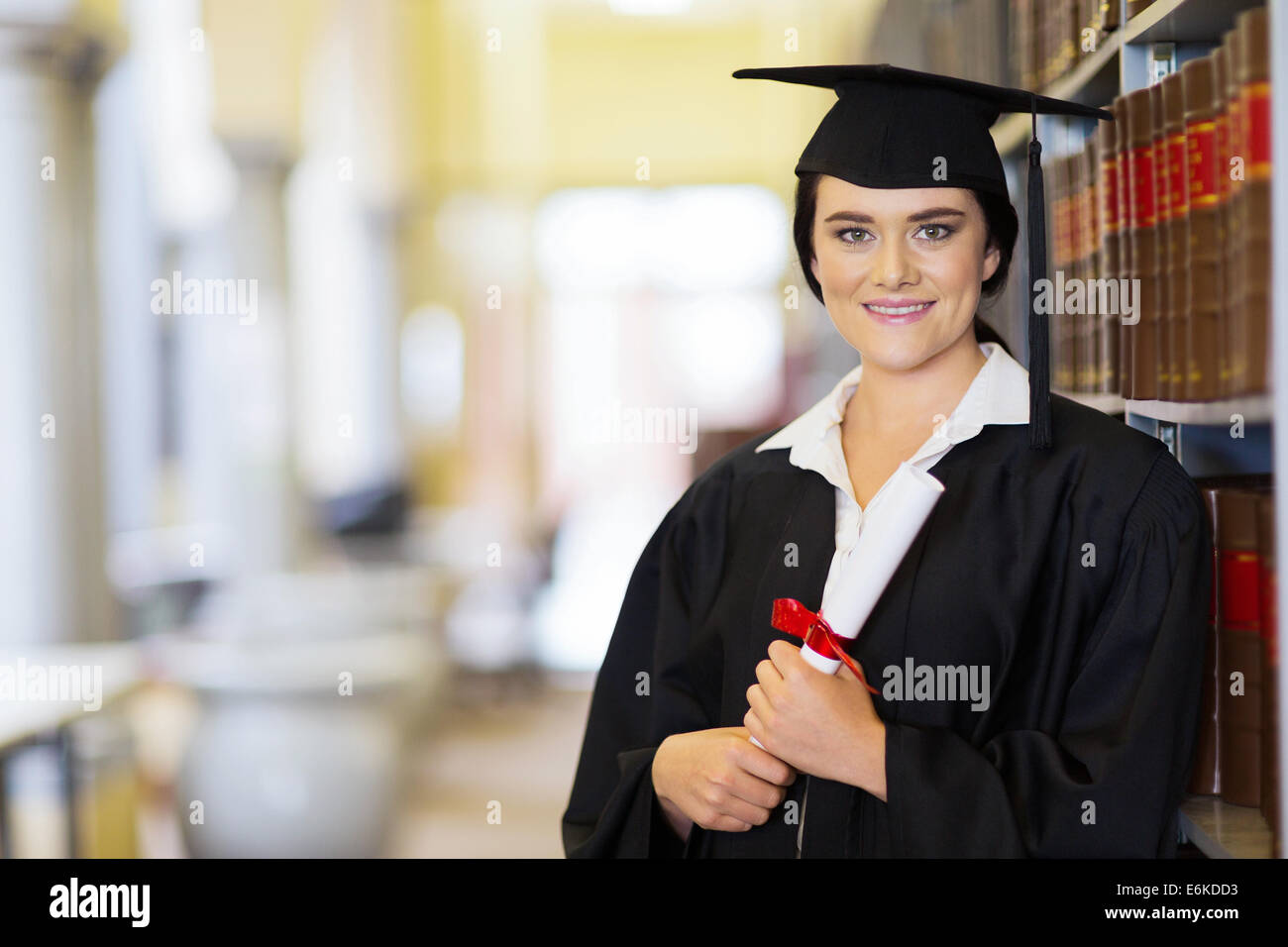 attractive young university law school graduate portrait Stock Photo ...