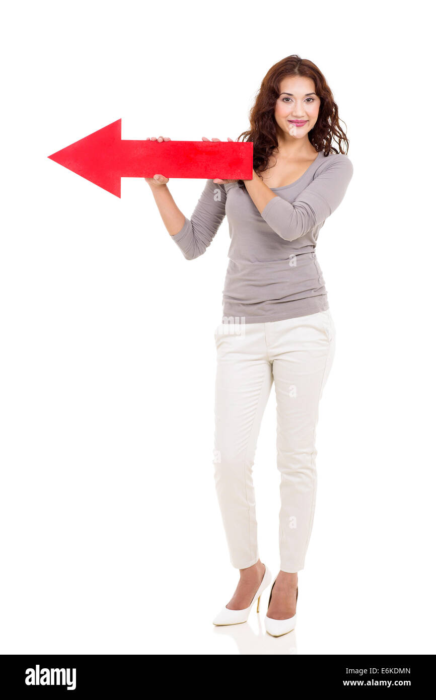 Arrow pointing left hi-res stock photography and images - Alamy