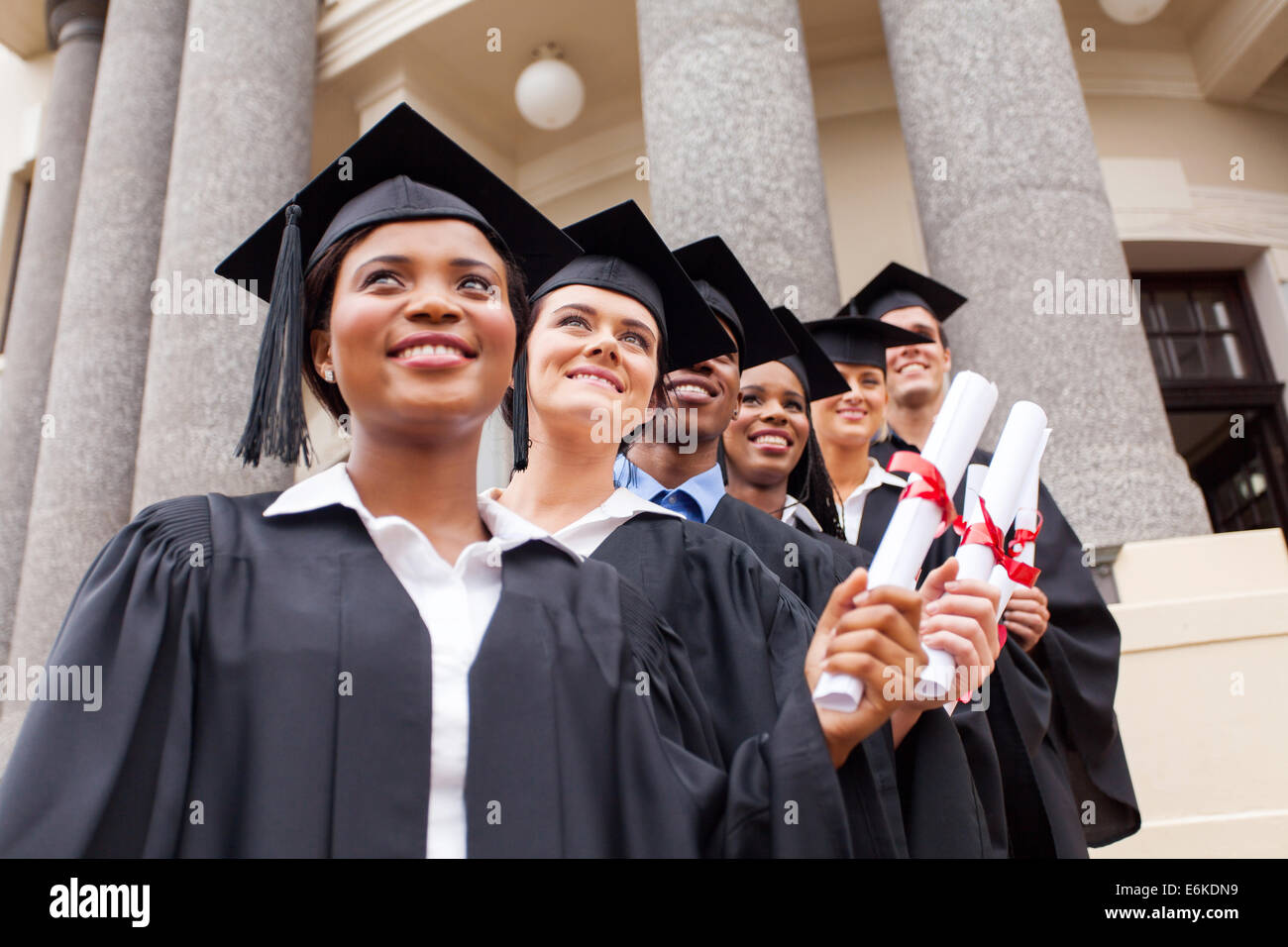 group of happy college graduates on graduation day Stock Photo - Alamy