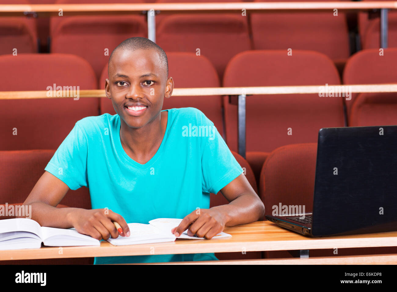 happy male African American student looking at the camera Stock Photo ...