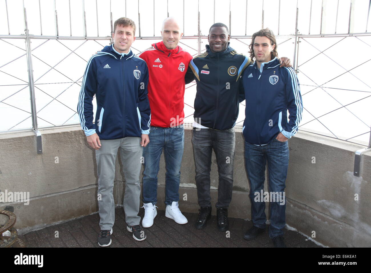 Empire State Building hosts Major League Soccer and U.S. Soccer stars ...