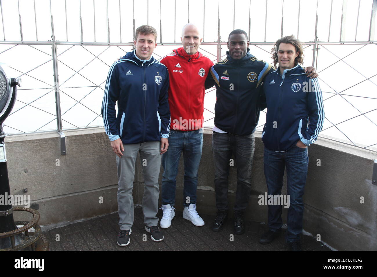 Empire State Building hosts Major League Soccer and U.S. Soccer stars ...